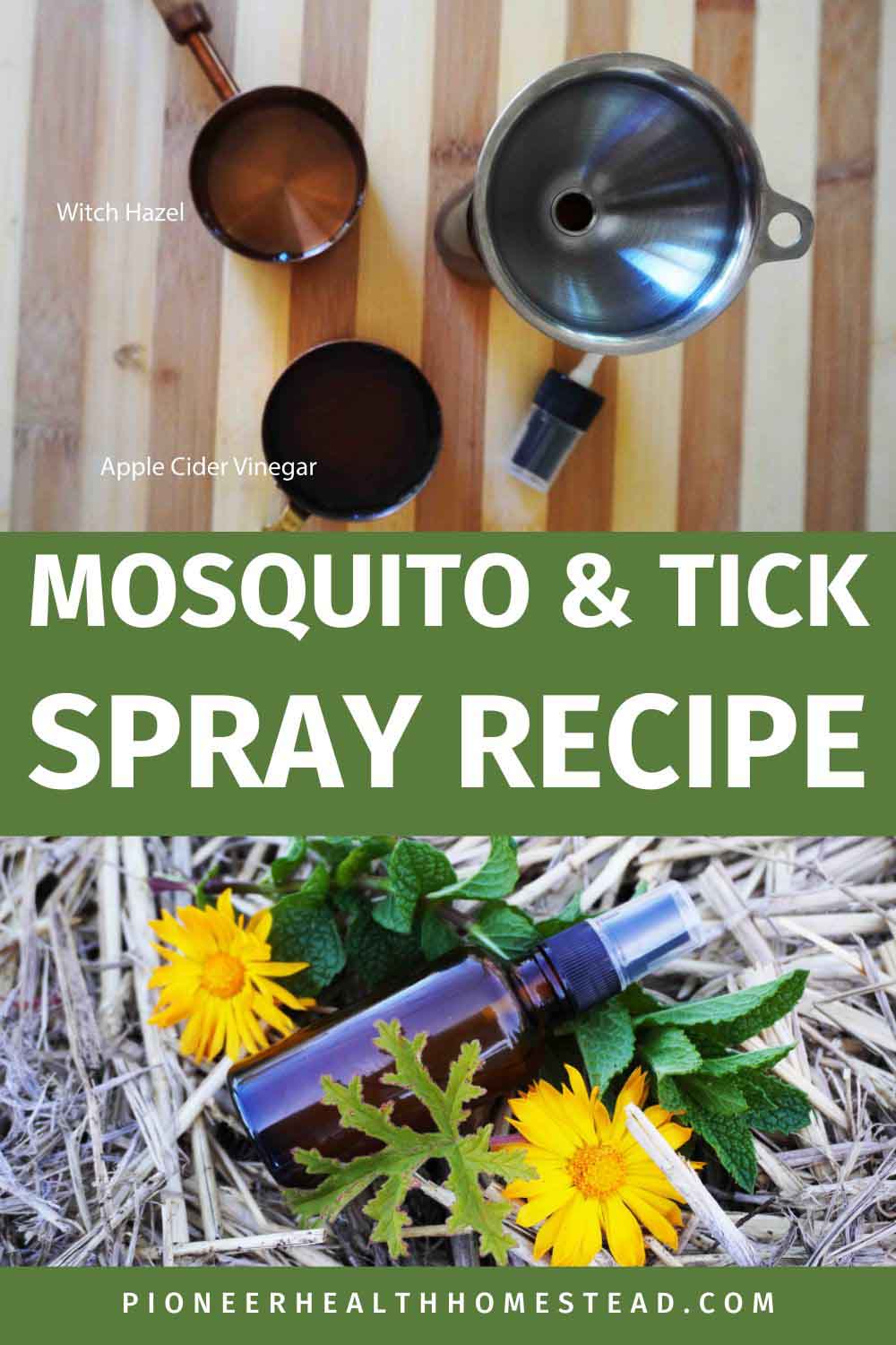 Best Natural Mosquito and Tick Repellent Spray Recipe - Pioneer Health ...