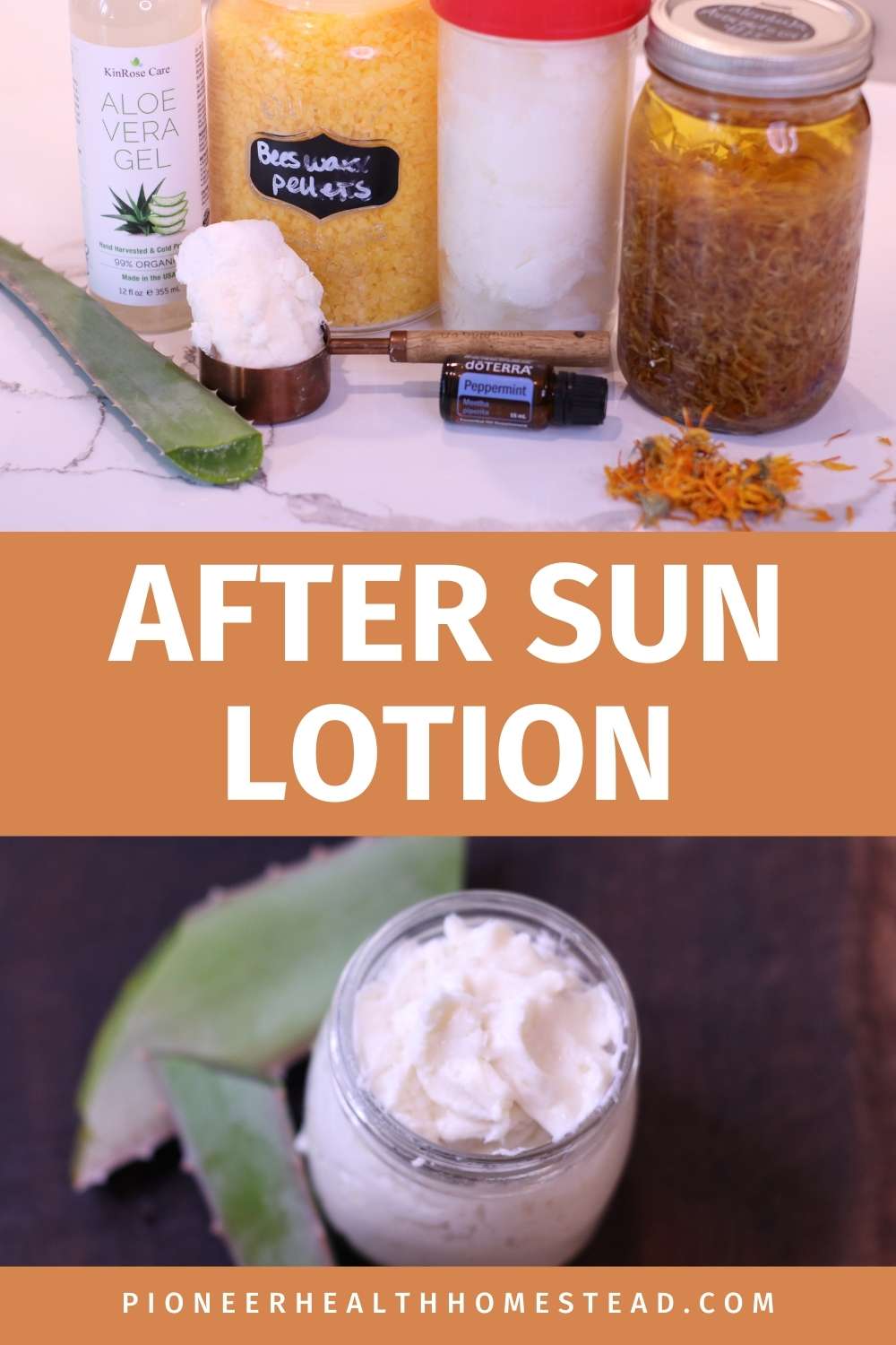 The Best After Sun Lotion Recipe: Natural DIY - Pioneer Health Homestead